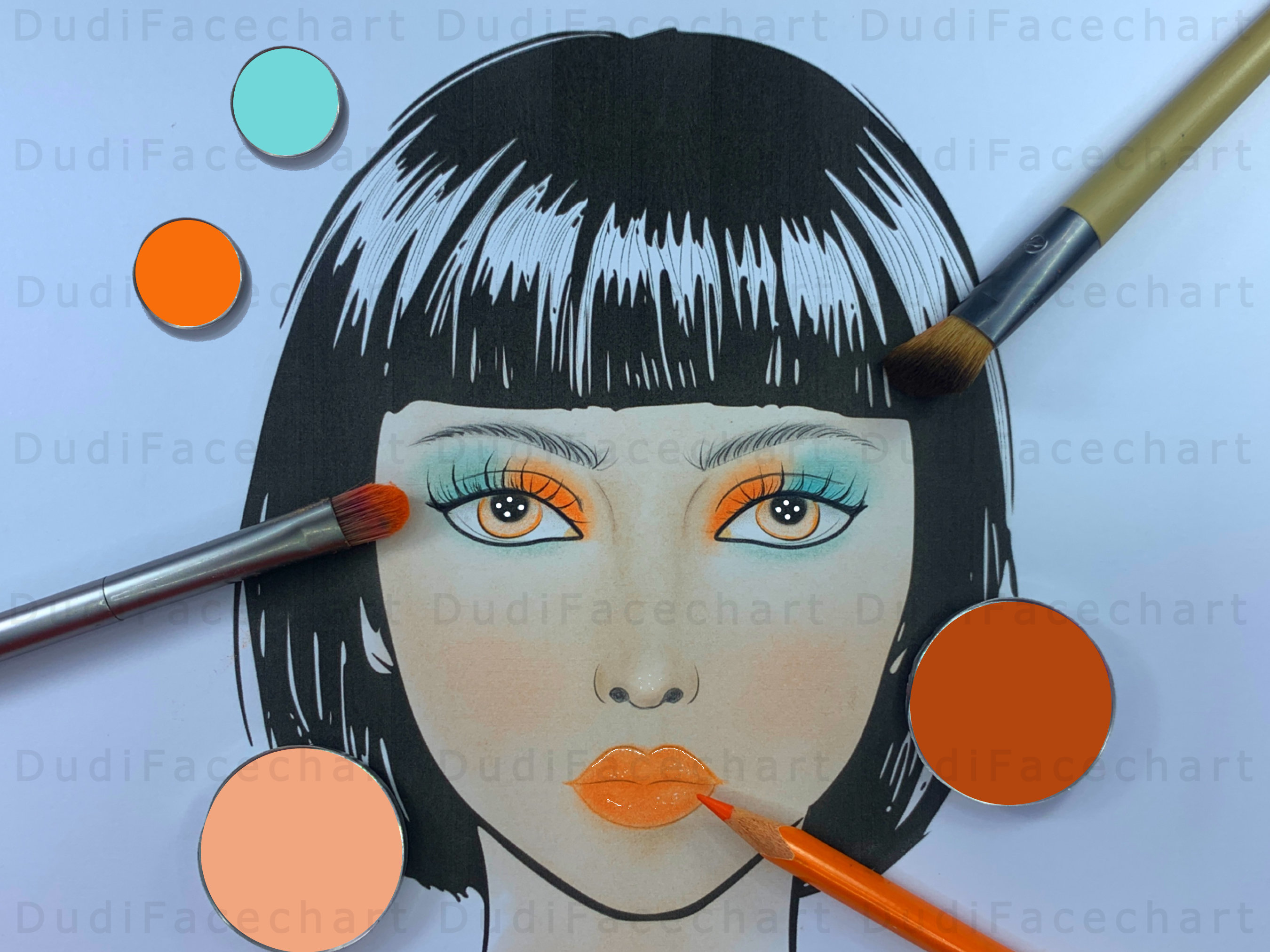 Printable Face Chart Templates for All the Makeup Lovers & Upcoming ...