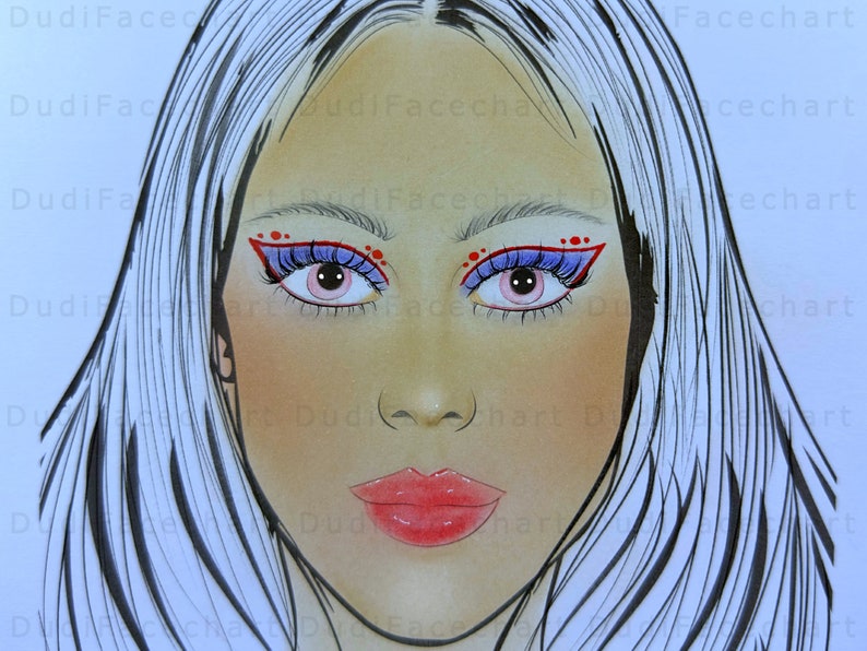 Printable Face Chart Templates for All the Makeup Lovers & Upcoming ...