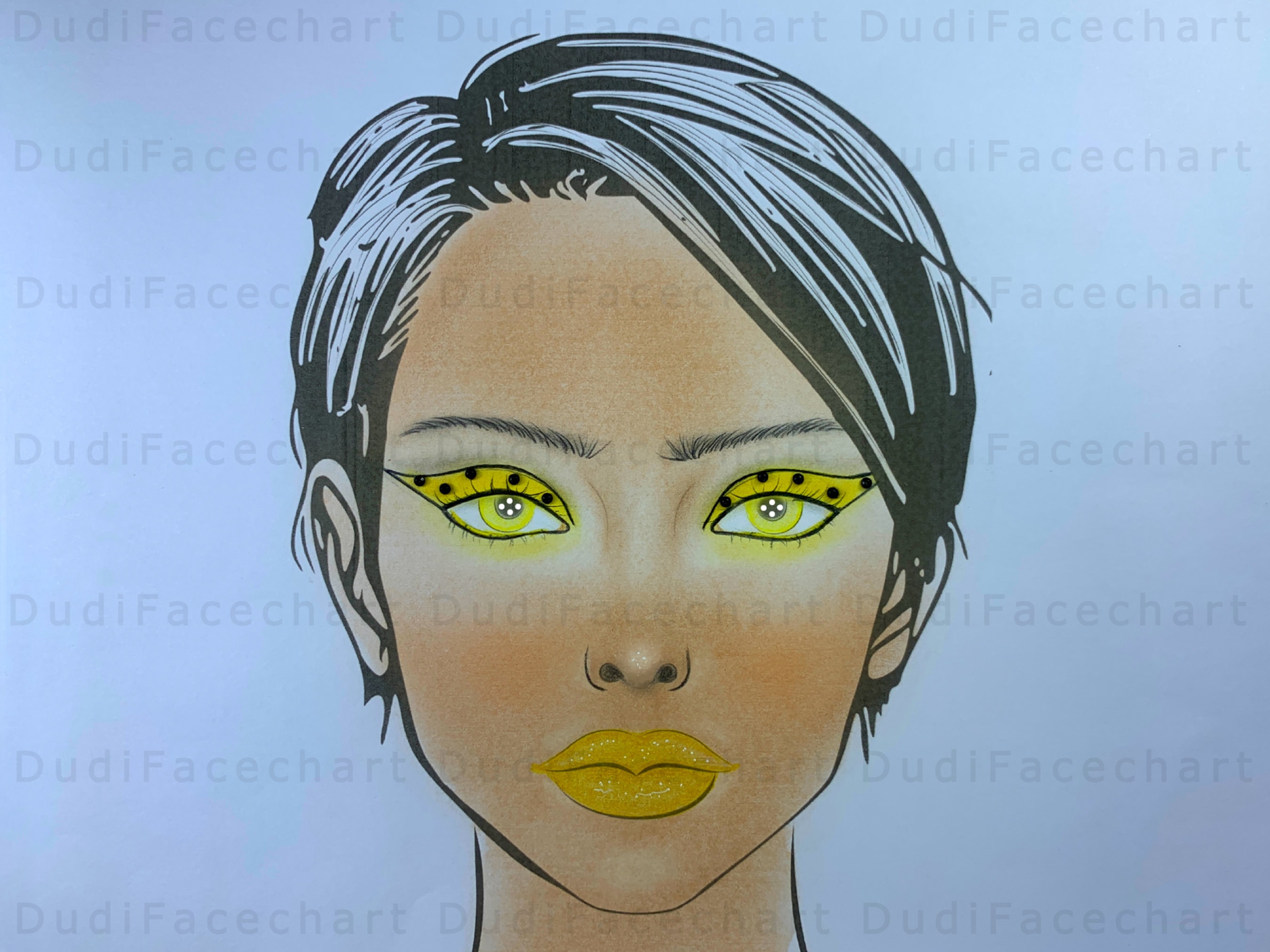 Printable Face Chart Templates for All the Makeup Lovers & - Etsy