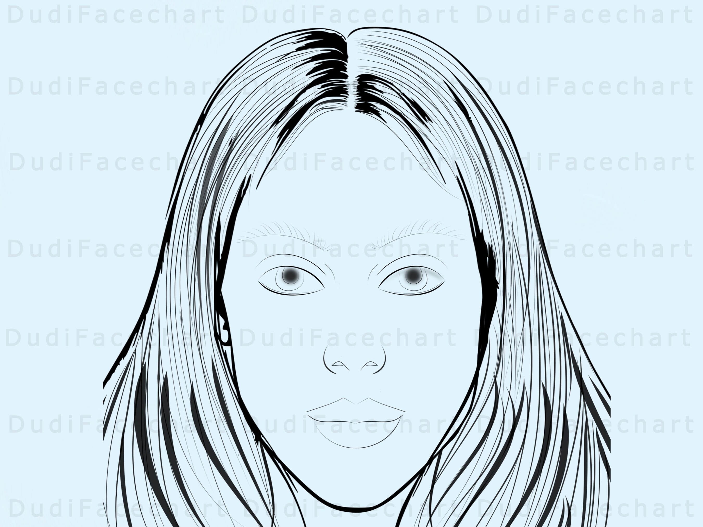 Printable Face Chart Templates for All the Makeup Lovers & Upcoming ...