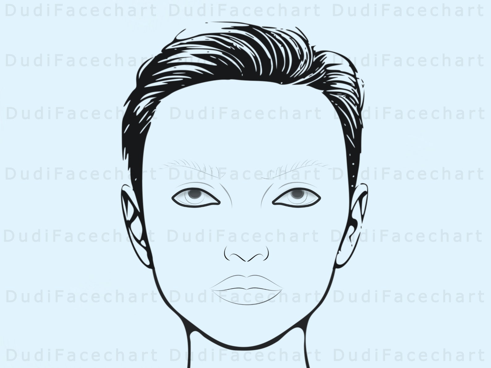 Printable Face Chart Templates for All the Makeup Lovers & Upcoming ...