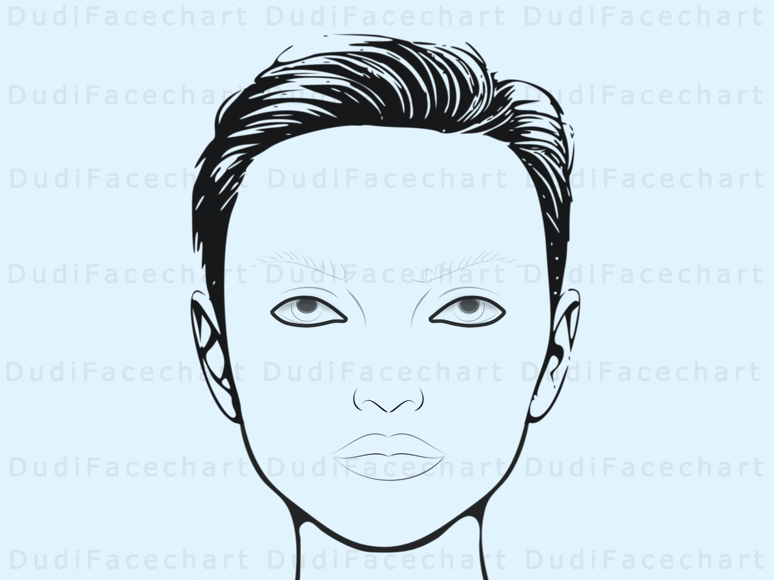 Printable Face Chart Templates for All the Makeup Lovers & Upcoming ...