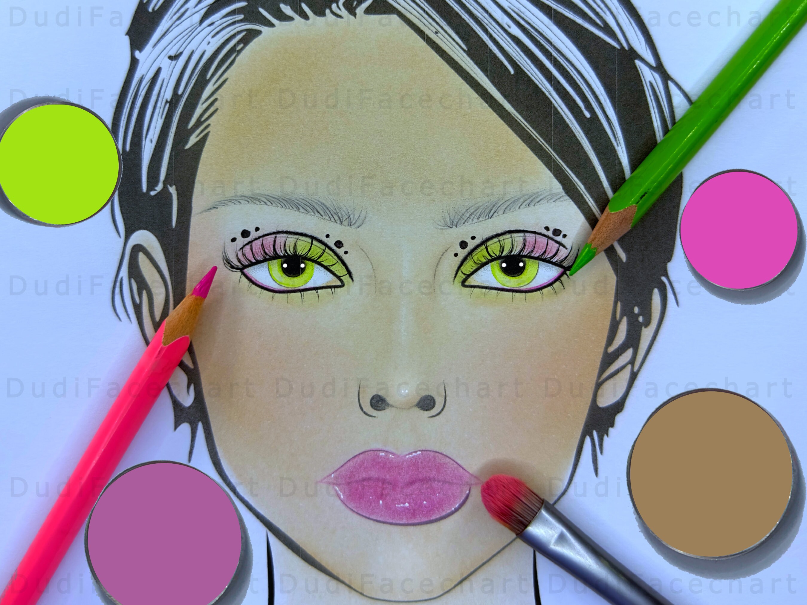 Printable Face Chart Templates for All the Makeup Lovers & Upcoming ...