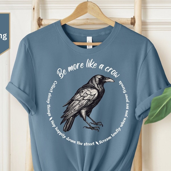 Crow Shirt - Etsy