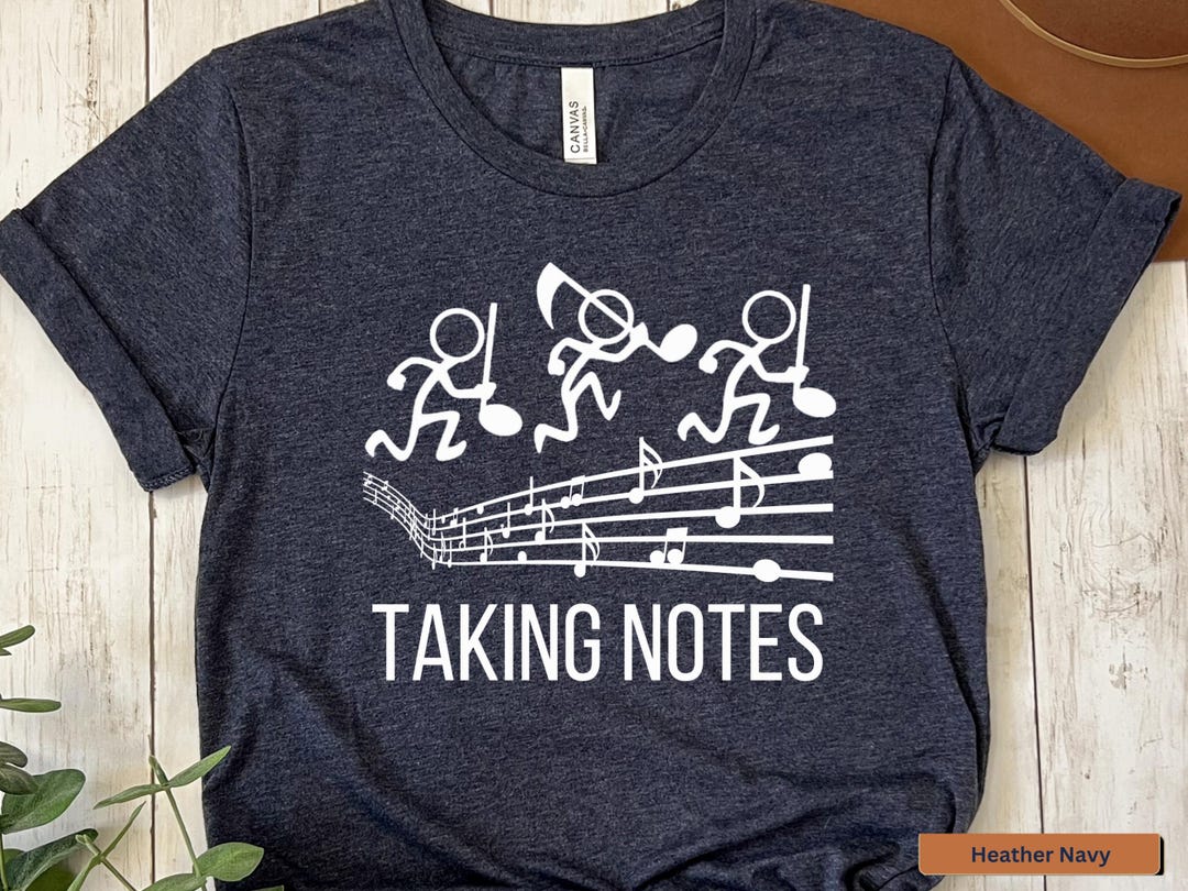 Taking Notes Stickman Music Teacher Vintage T-shirt, Teacher Shirt ...