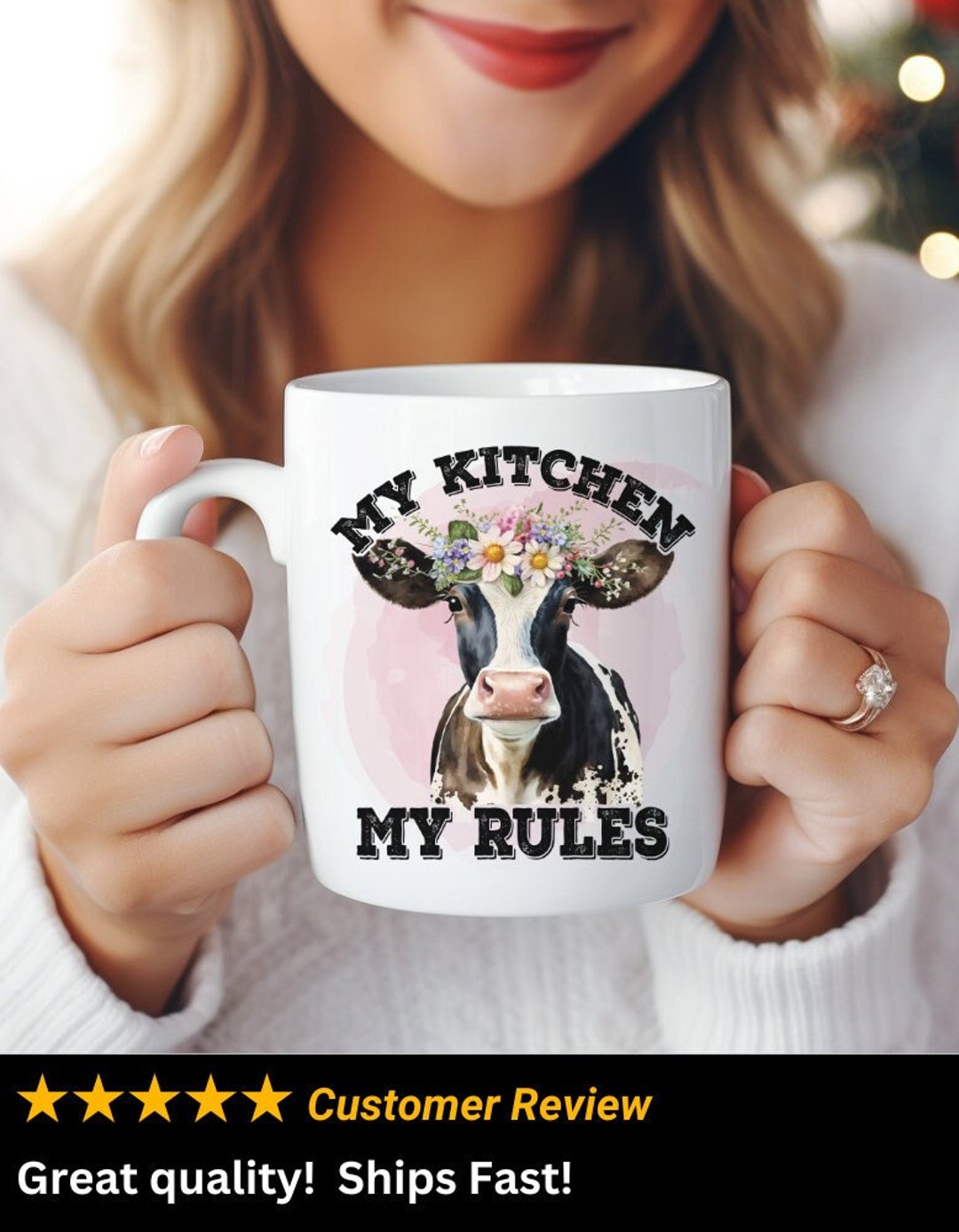 My Kitchen My Rules Mug,heifer Funny Mug, Sassy Cow Mug, Sarcastic Cup ...