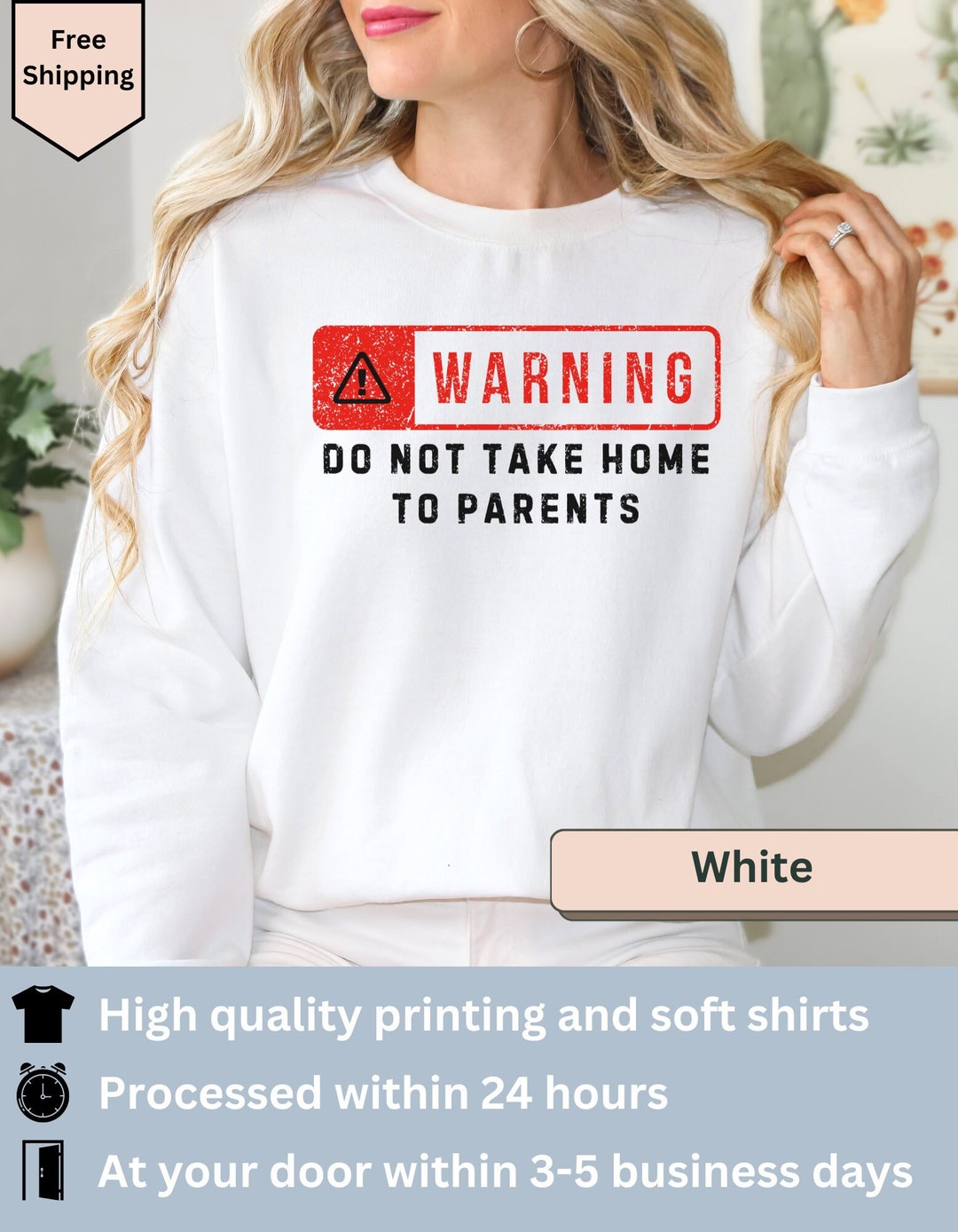 Funny Warning Do Not Take Home Sweatshirt Gift for Birthday Special ...