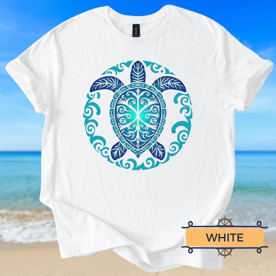 Tribal Turtle Shirt, Save the Turtles T-shirt, Nature Lover Marine Life ...