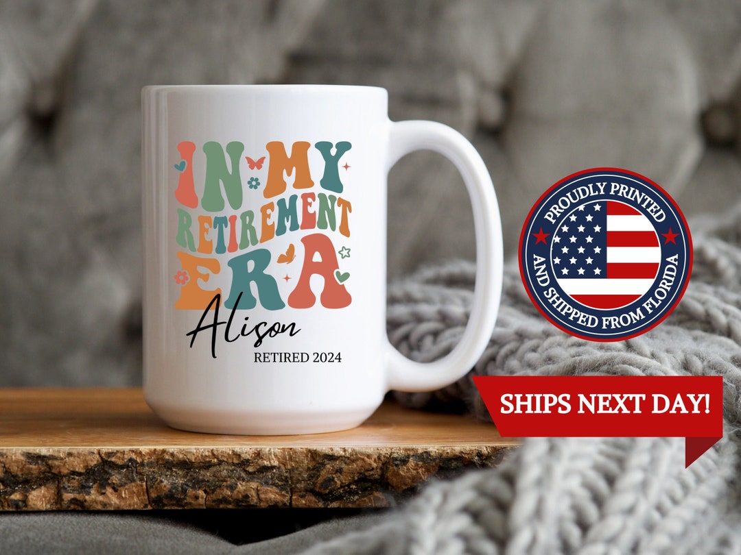 In My Retirement Era Mug, Retirement Gift for Women, Funny Retirement ...