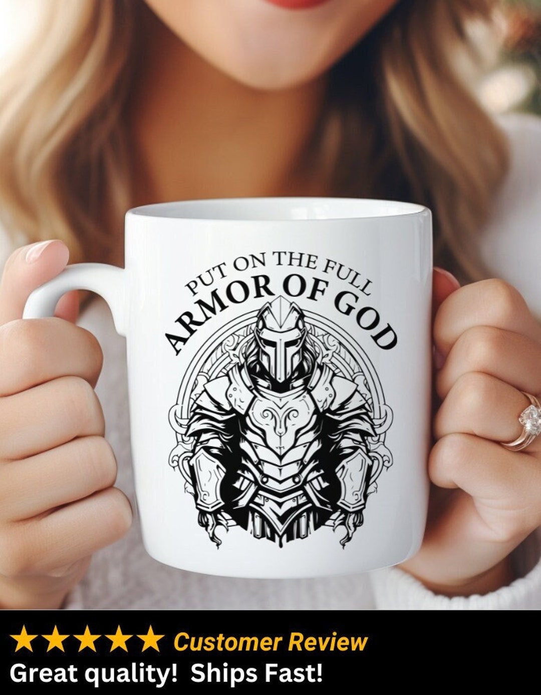 Put on the Full Armor of God Mug, Christian Gift, Faith Mug Gift, Bible ...