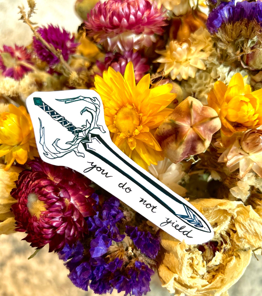 Sword of Terrasen Sticker you Do Not Yield - Etsy