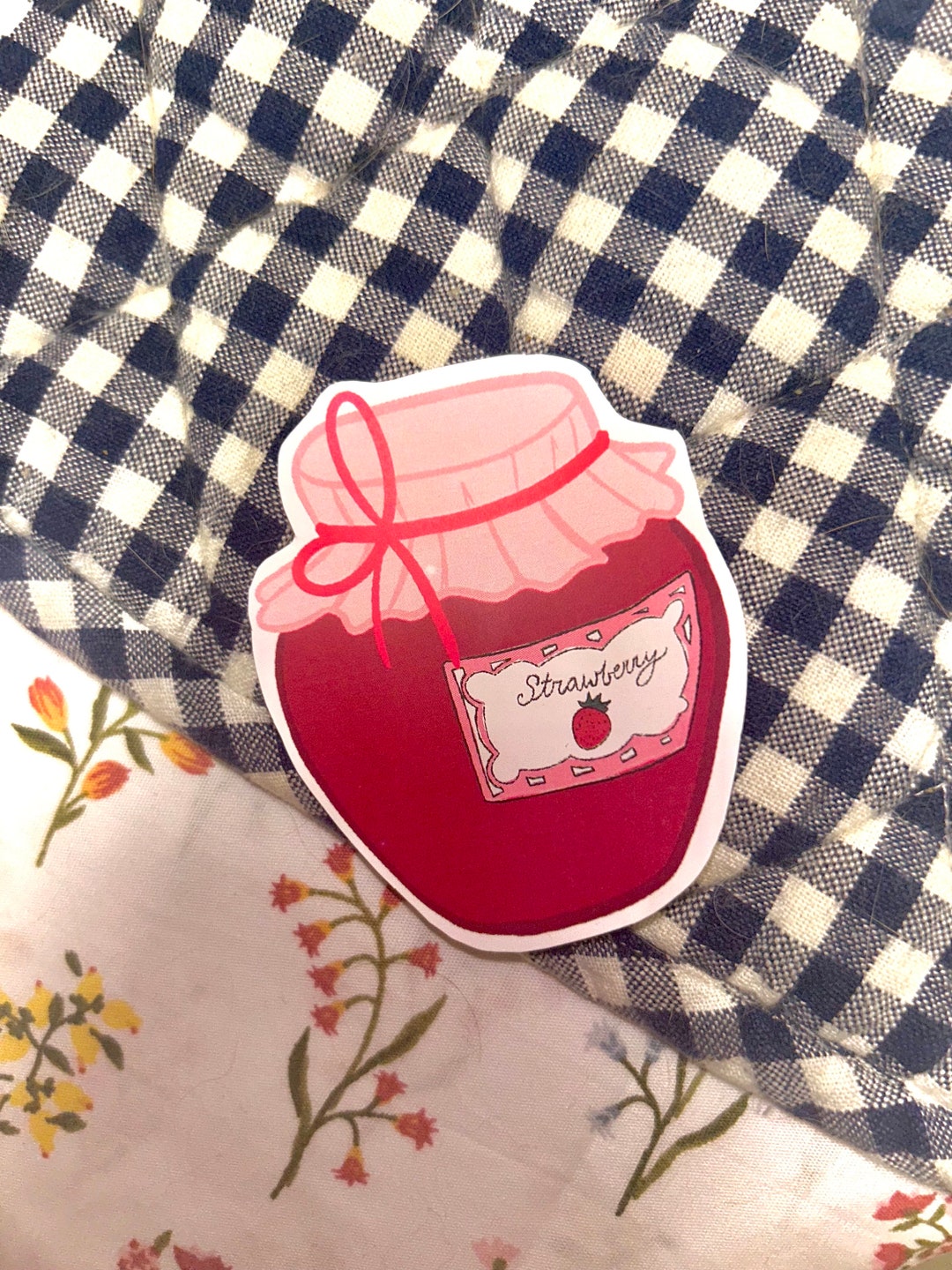 Strawberry Jam Sticker | Market Collection - Etsy