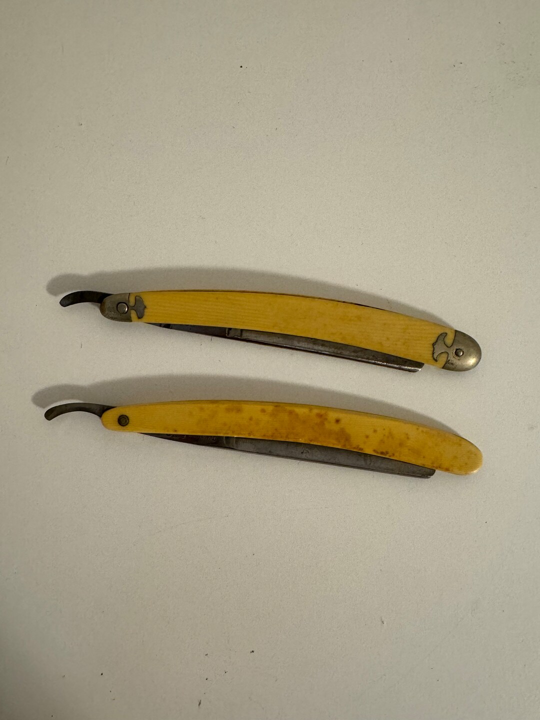 1940s Steel Straight Razor (2) - 3 Inch Blade - Made in the USA - Free ...