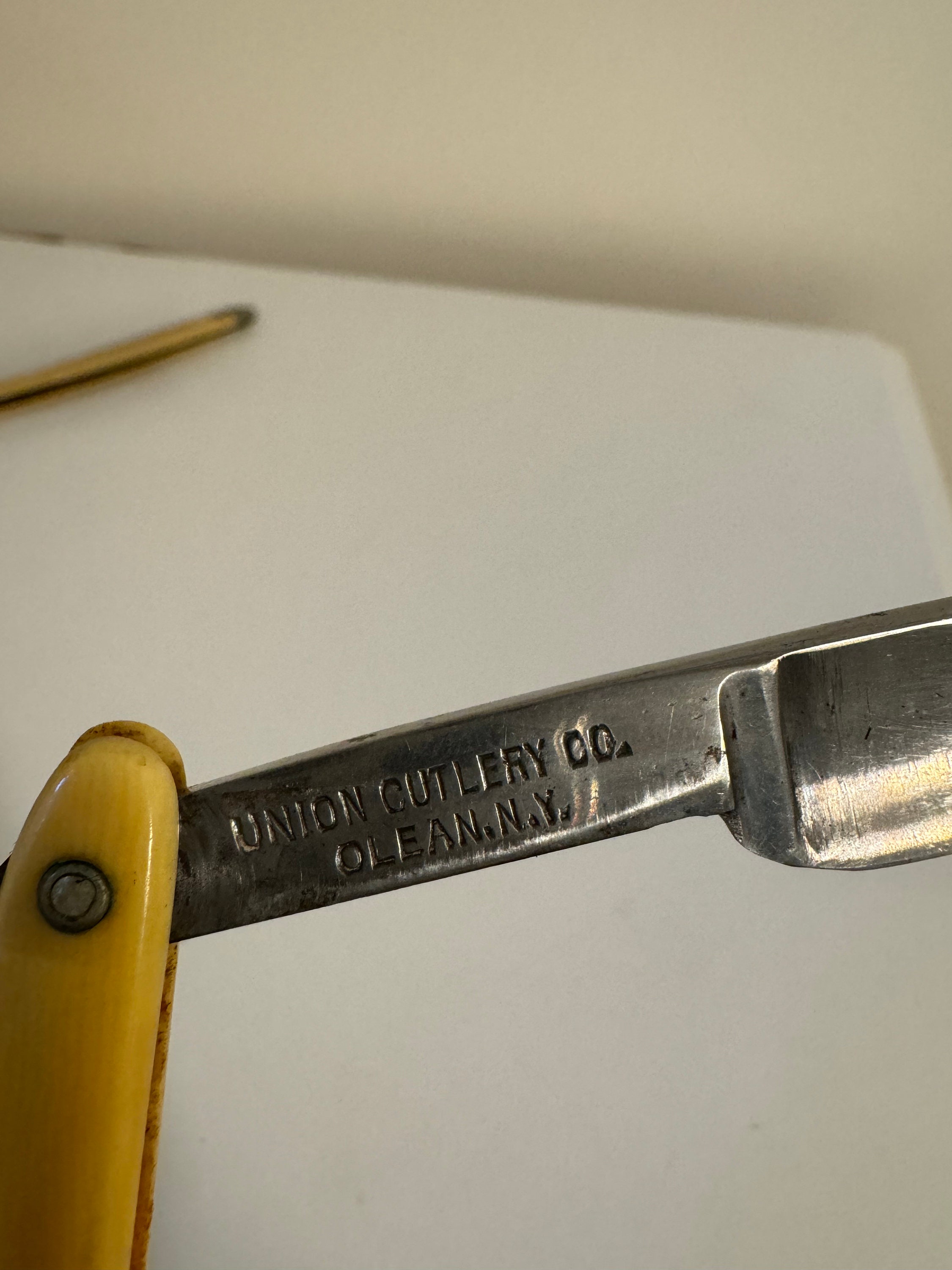 1940s Steel Straight Razor (2) - 3 Inch Blade - Made in the USA - Free ...