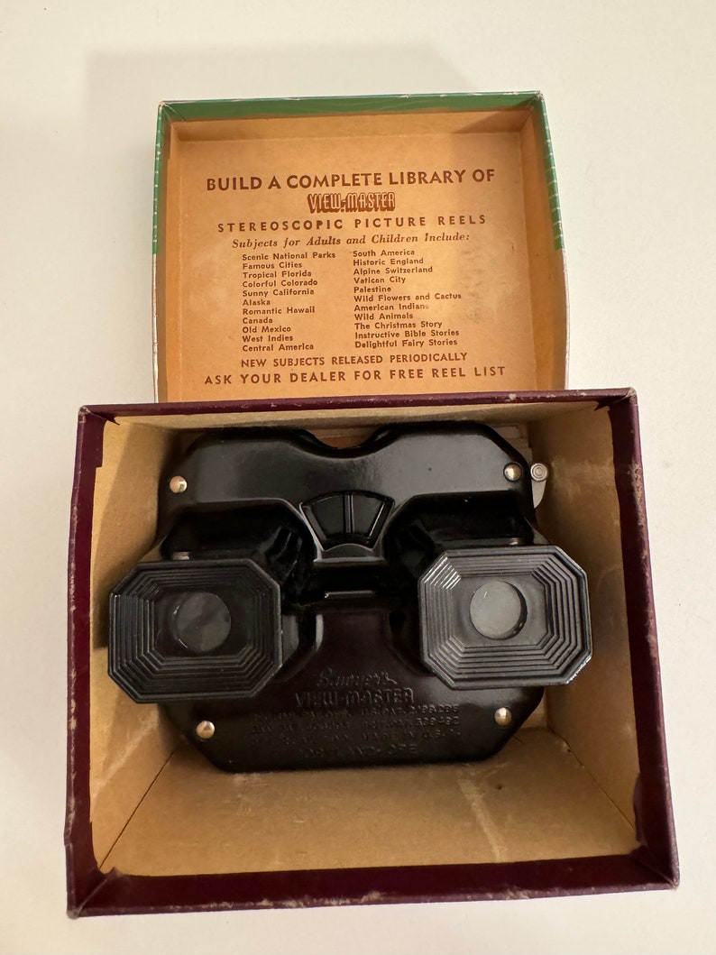 1950s Sawyers Bakelite View-master Stereoscope + 14 Reels - Etsy