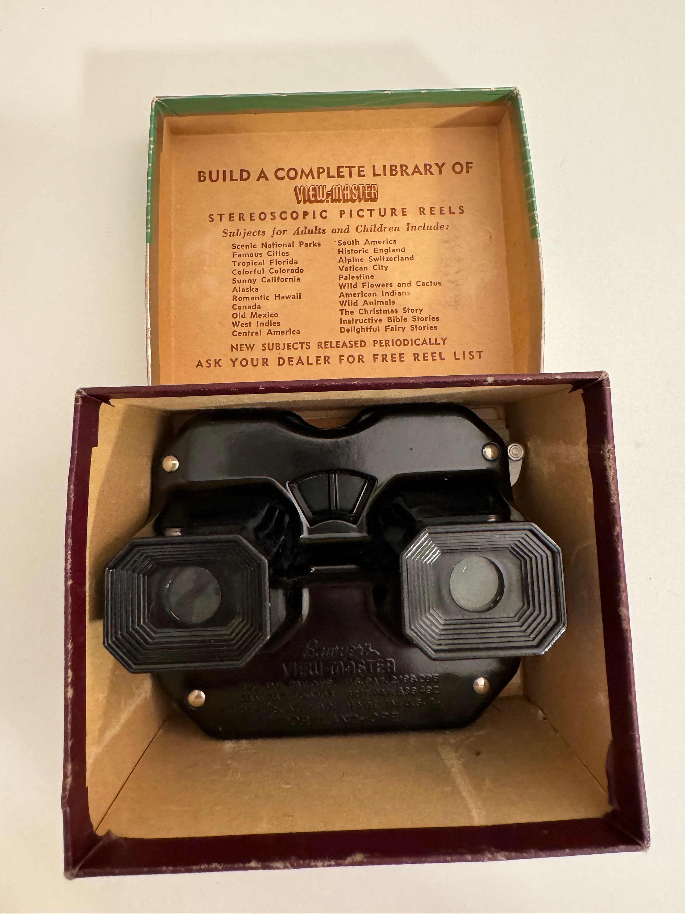 1950s Sawyers Bakelite View-master Stereoscope + 14 Reels - Etsy