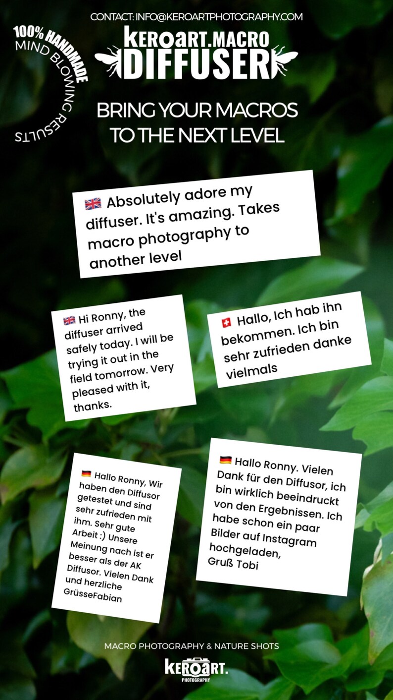 Keroart.macro Diffuser PREMIUM With LED, Handmade, Macro Diffuser ...