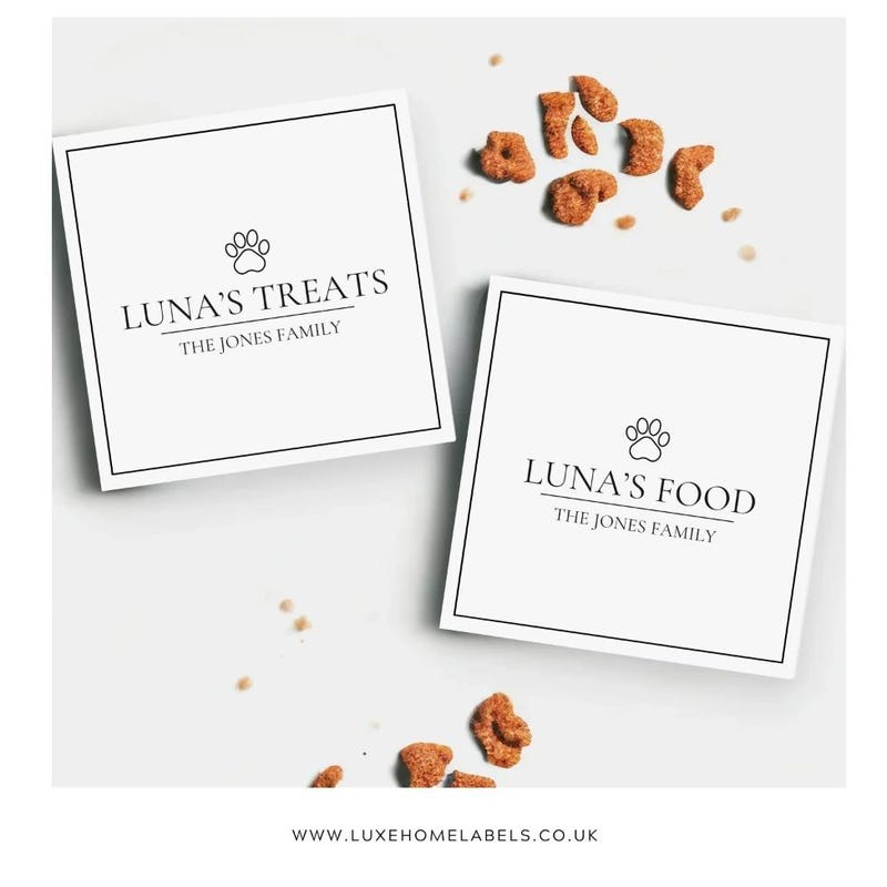 Black Dog Food Label - Etsy UK