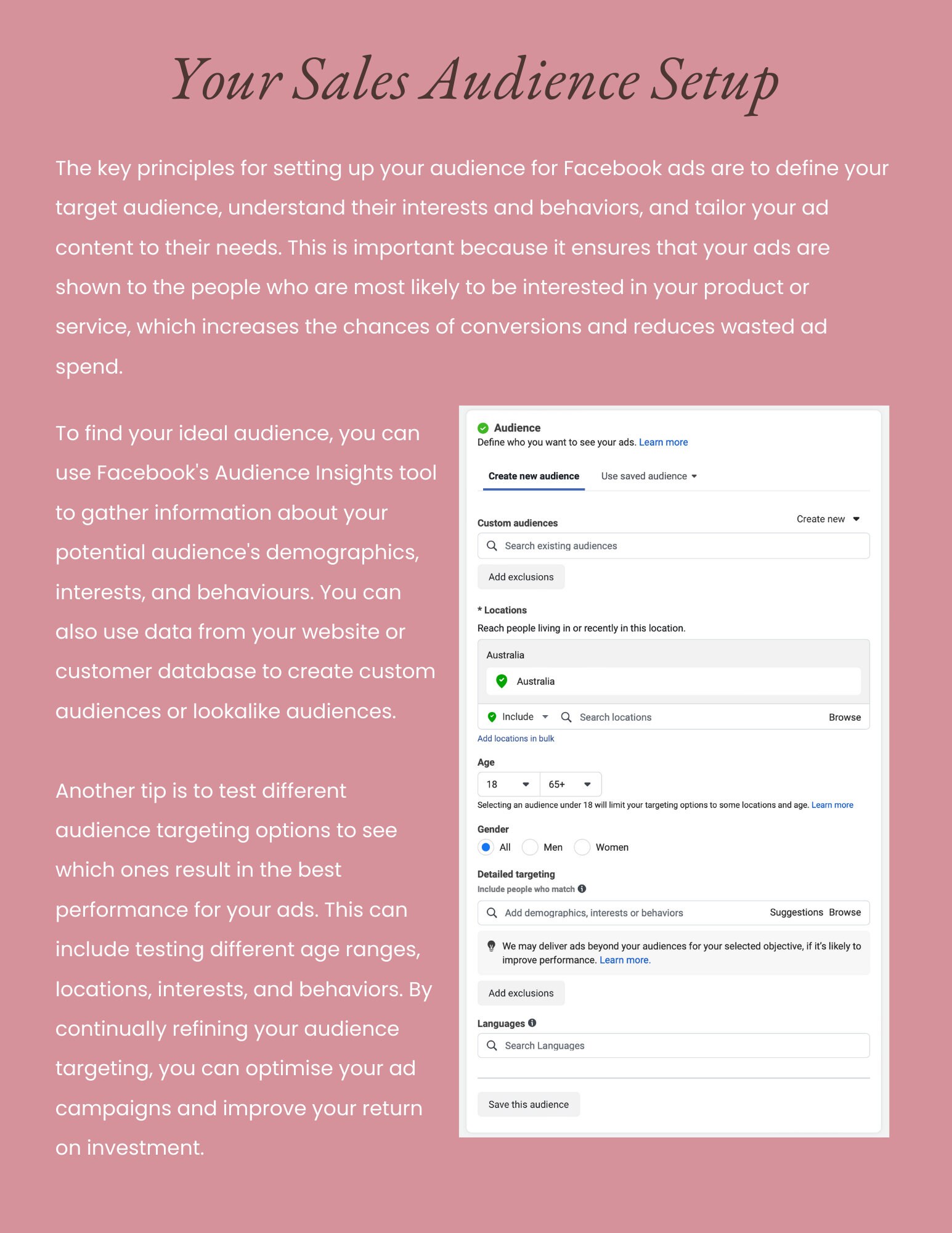 Mastering Facebook Ads Mini-guide: How to Setup Facebook Advertising Guide for Beginners Ads for ...