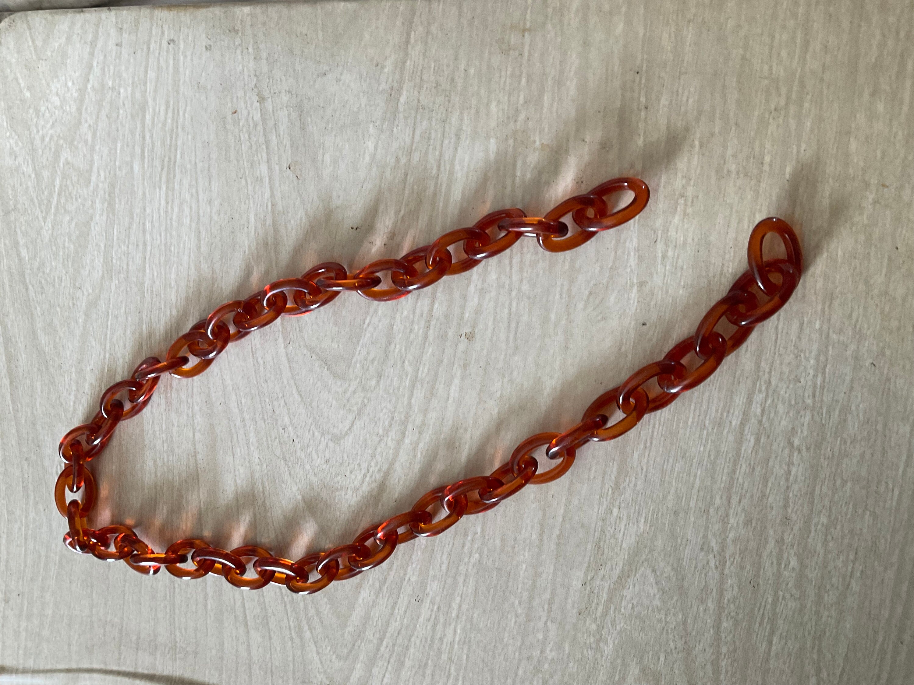 Faux Tortoise Shell Chain - Etsy
