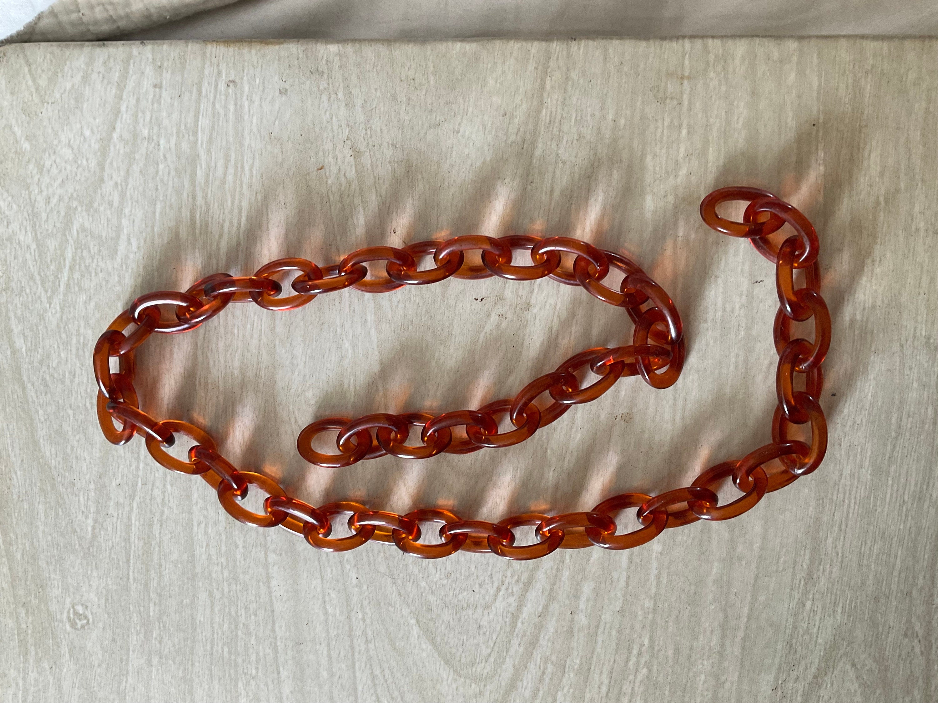 Faux Tortoise Shell Chain - Etsy