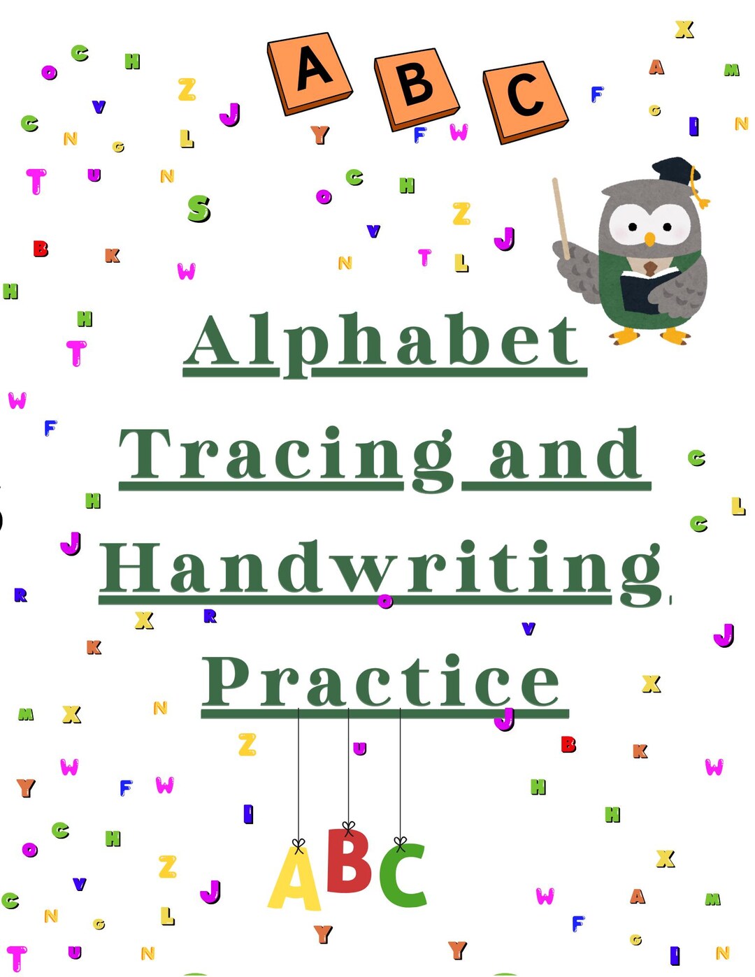 Alphabet Tracing and Handwriting Practice – Printable PDF Workbook for ...