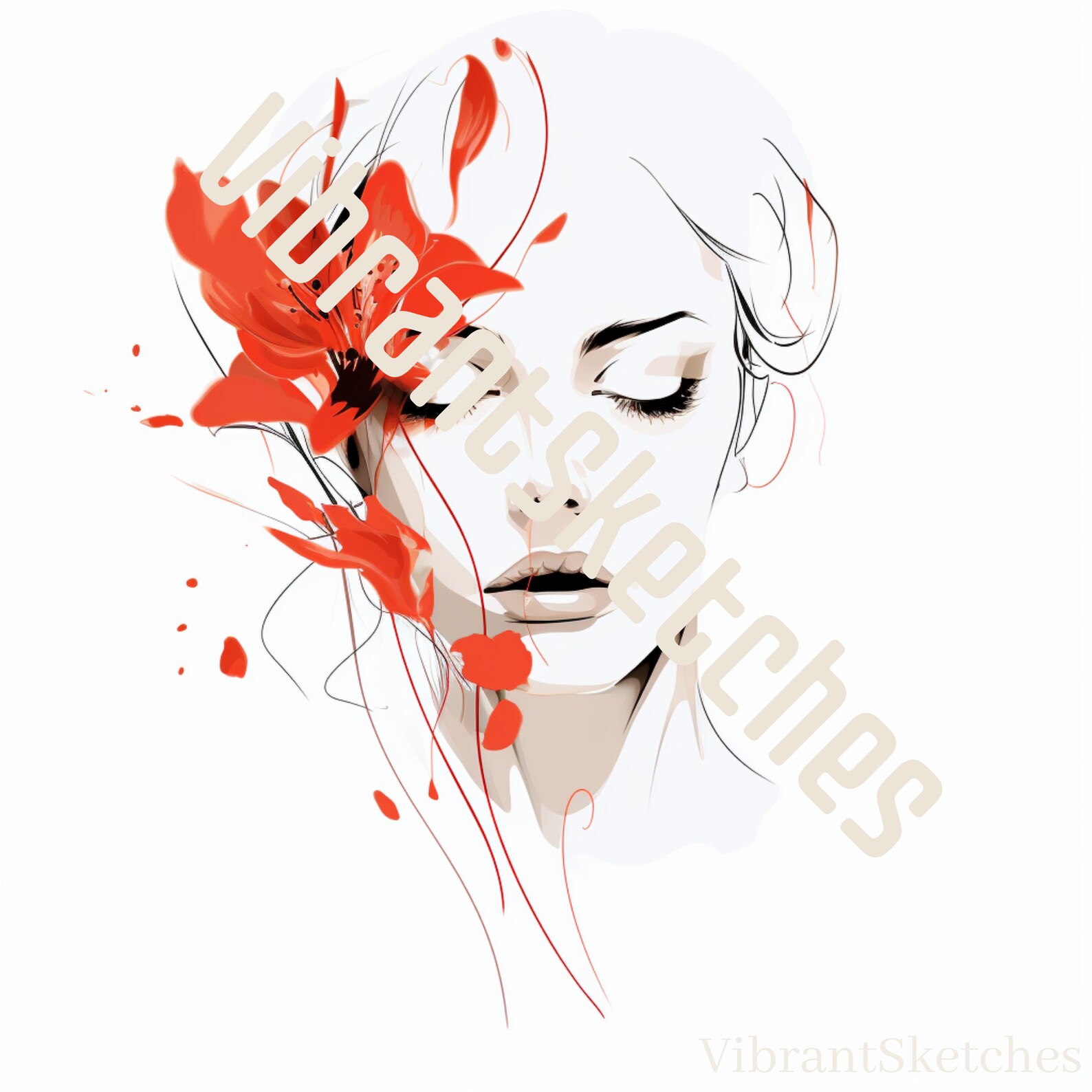 Girl Line Art, Minimalist Woman Art, Abstract Boho Wall Art, Female ...