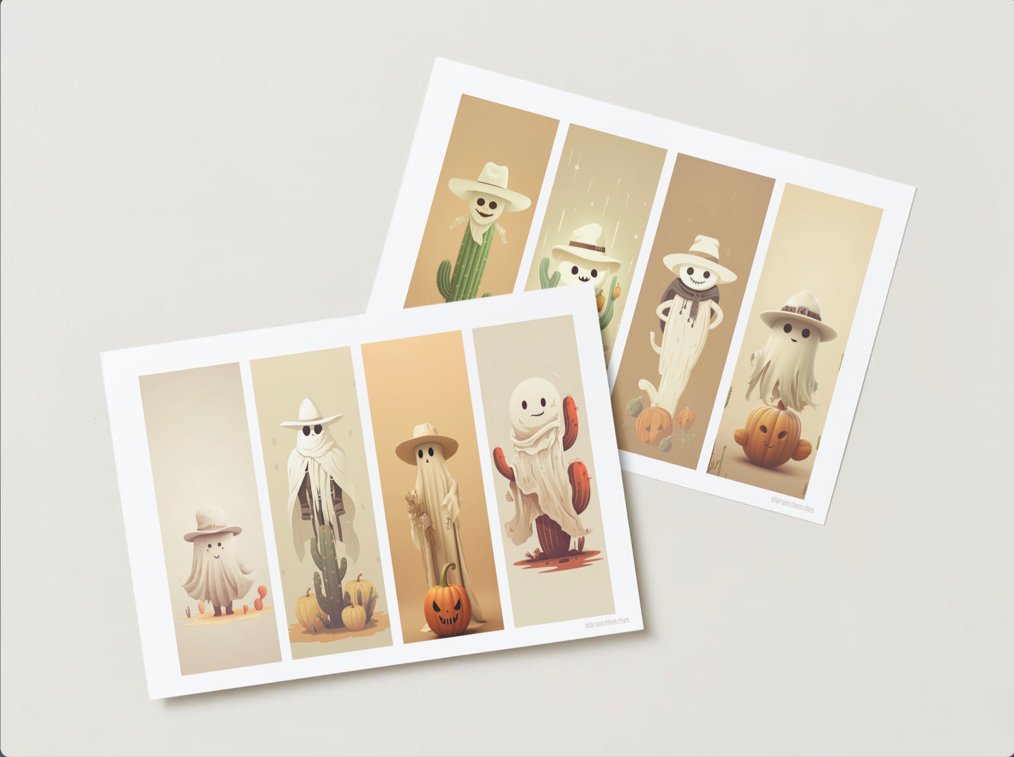 Bundle of 20 Halloween Themed Printable Bookmarks Digital - Etsy