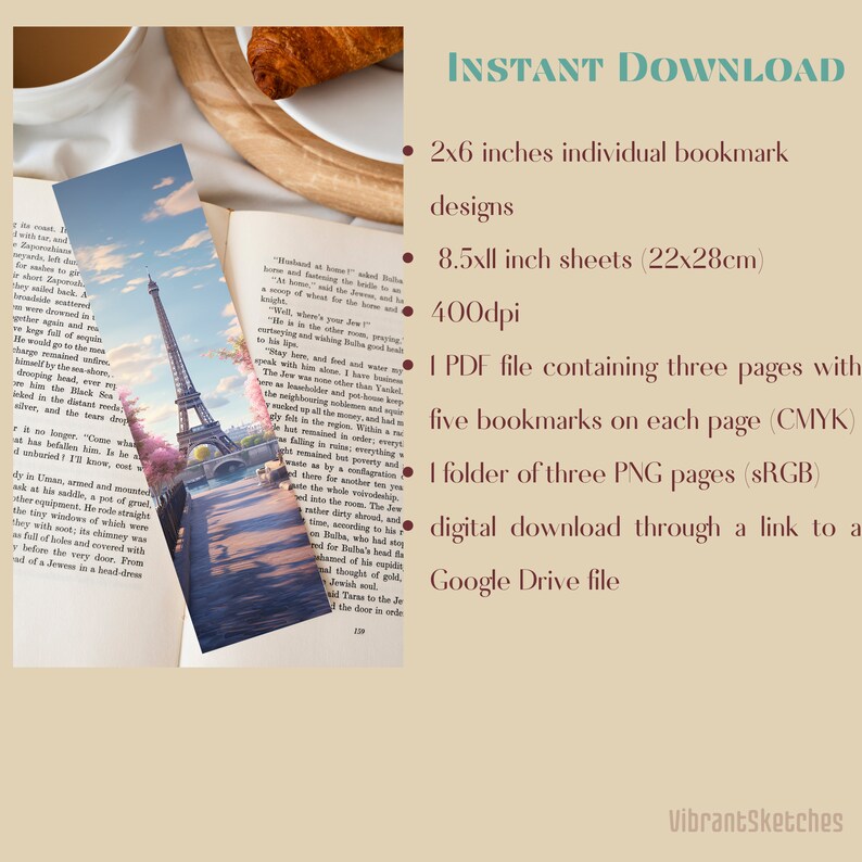 Bundle of 16 European Cities Printable Bookmarks, Digital Download ...