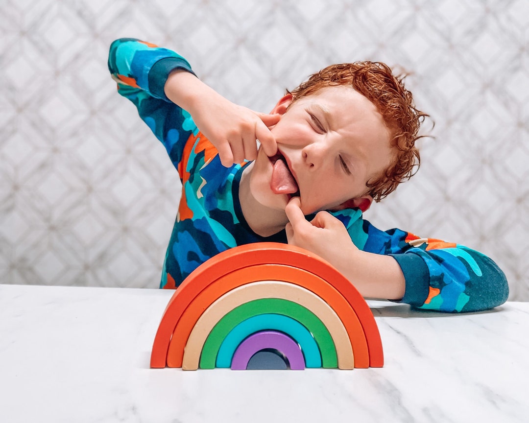 Jaques of London Wooden Toys Rainbow Toy Wooden Stacking - Etsy UK