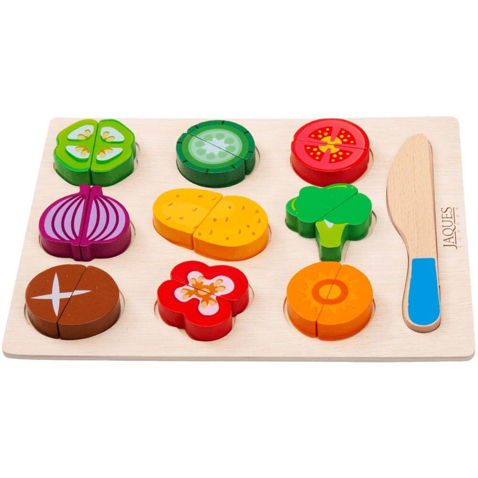 Pretend Vegetable Board Wooden Play Food - Etsy