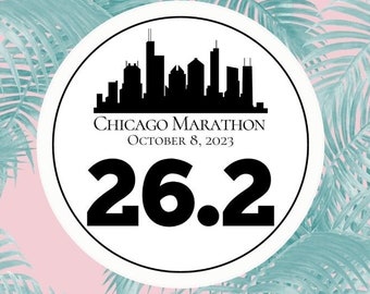 26.2 Marathon Running Circle Vinyl Car Decal Sticker FREE SHIPPING - Etsy