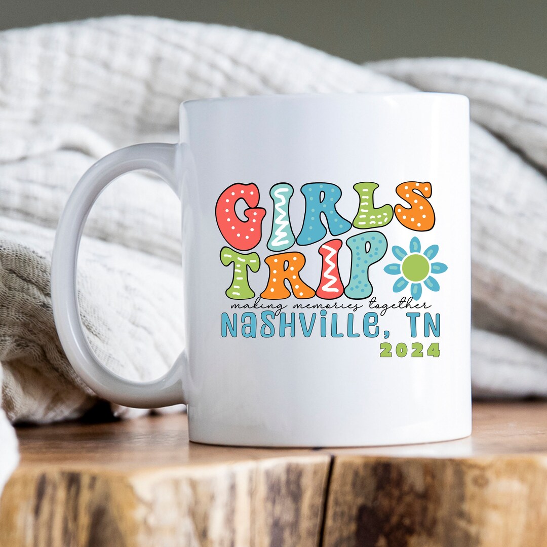 Custom Girls Trip 2024 Mug, Personalized Girls Trip Mug, Personalized ...