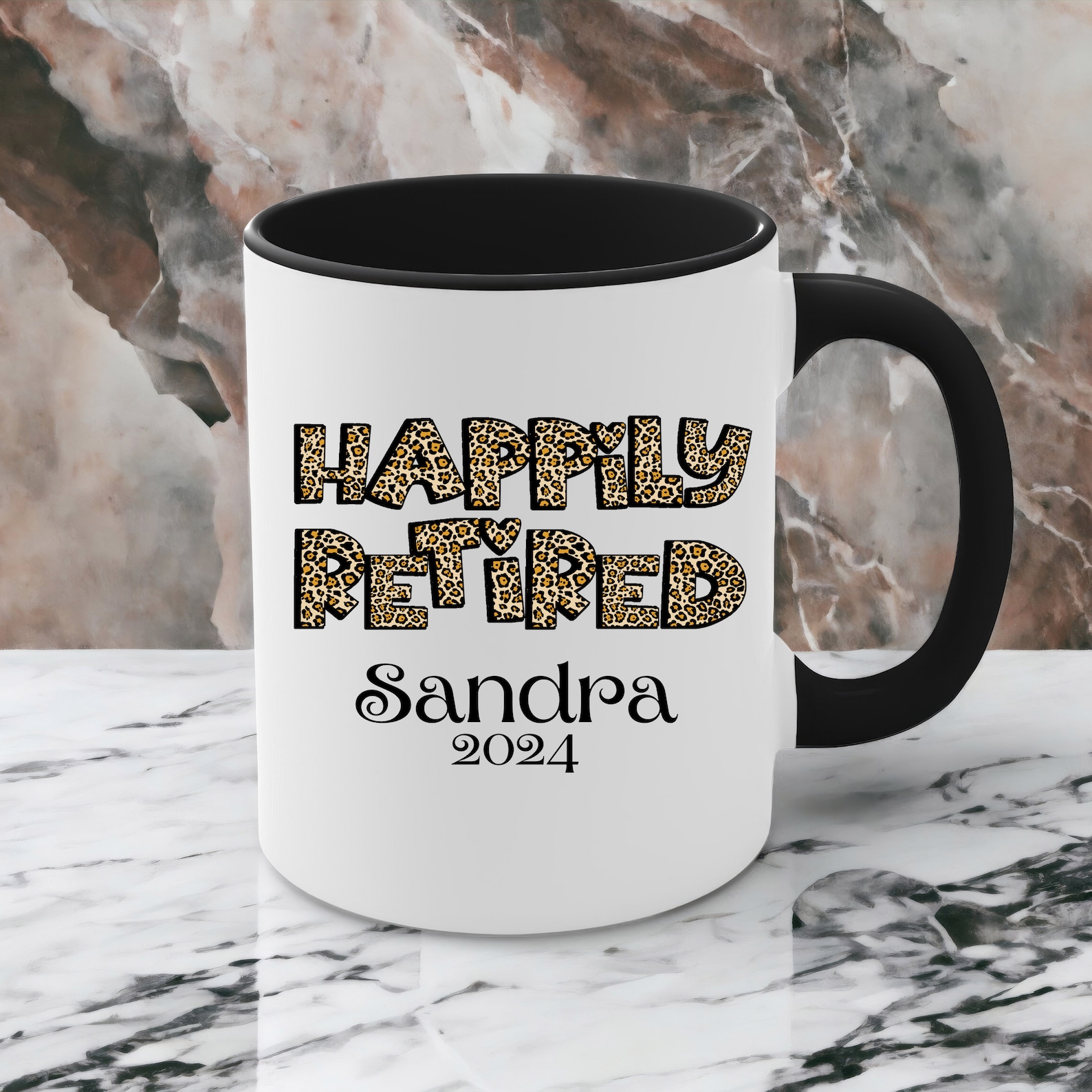 Personalized Retirement Gift, Retirement Coffee Mug, Happily Retired ...
