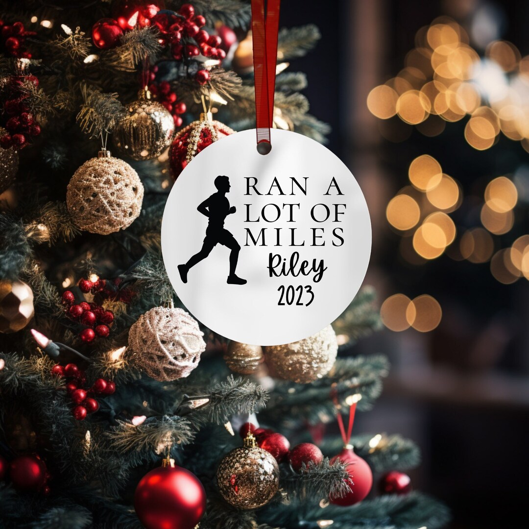 Personalized Running Ornament, Marathon Runner Ornament, Half Marathon ...