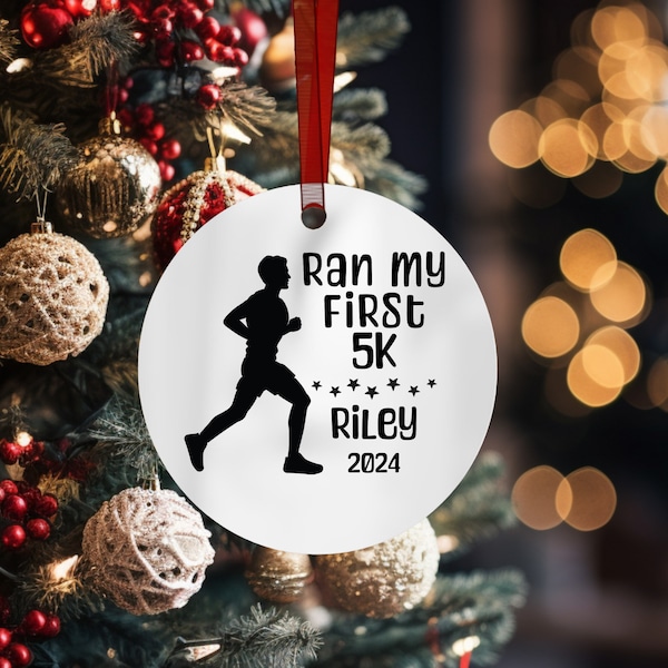 Personalized 5k Ornament - Etsy