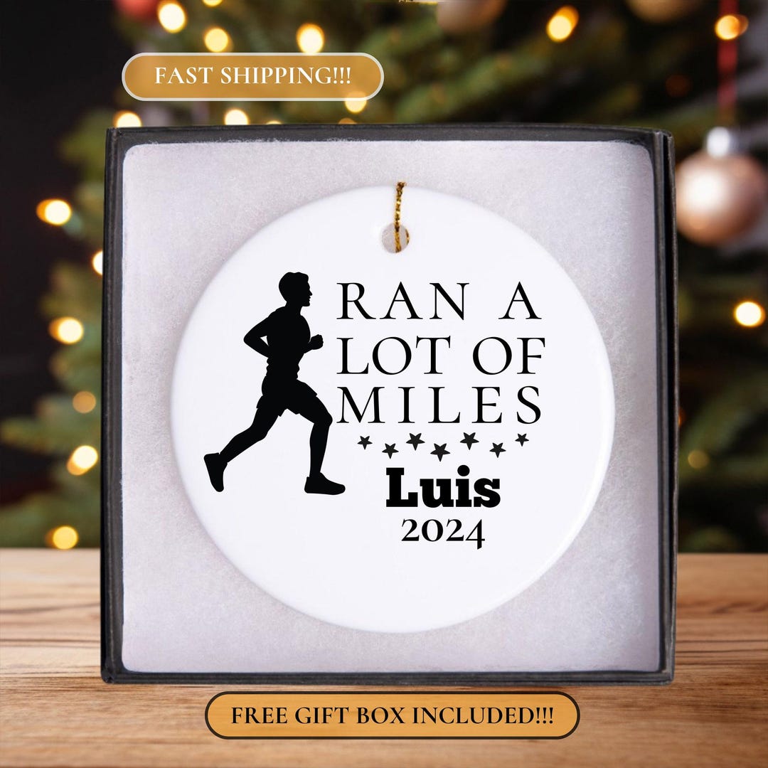 Running Ornament, XC Runner Ornament, Half Marathon Runner Ornament ...