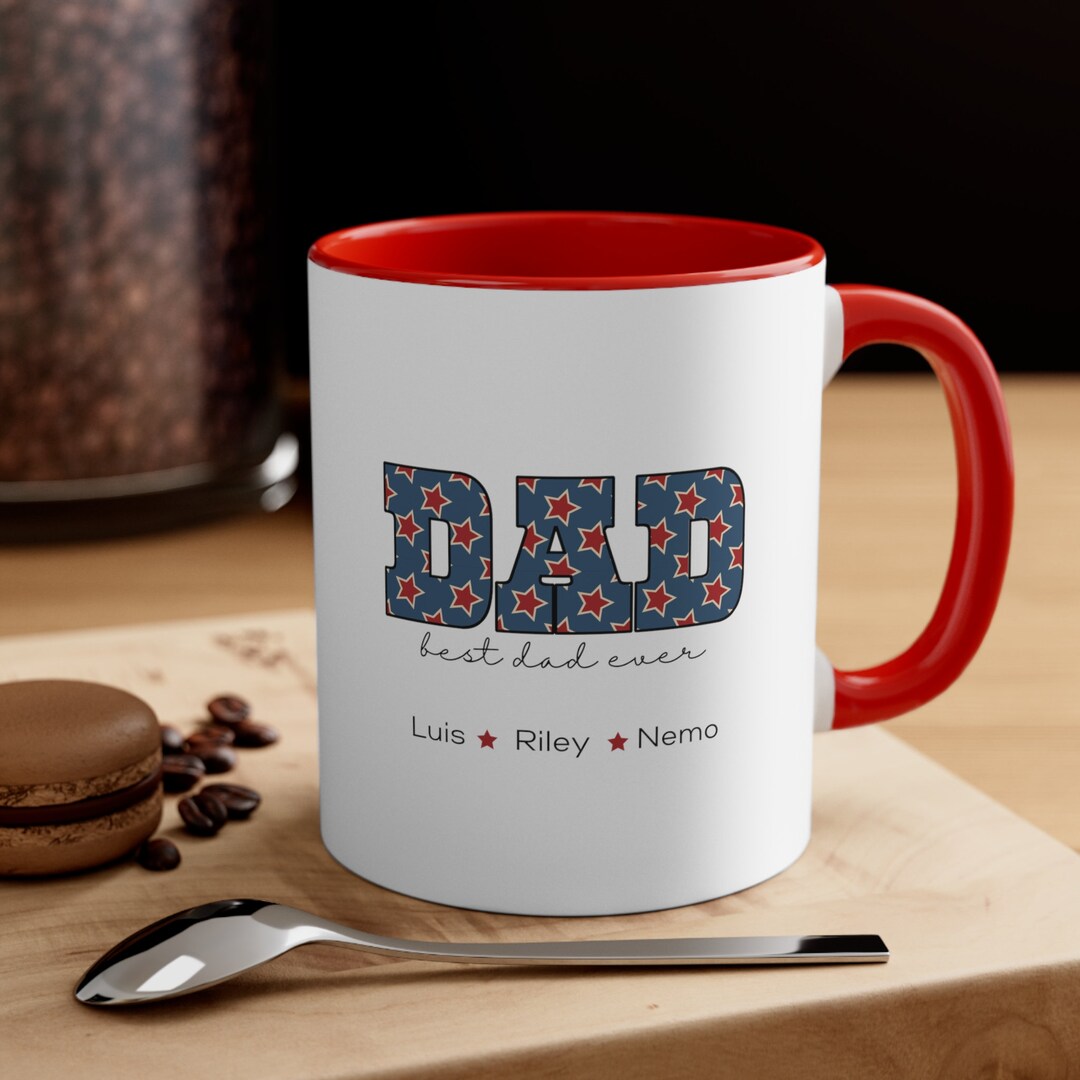 Personalized Dad Coffee Mug, Customized Dad Mug, New Dad Mug, Mug for ...