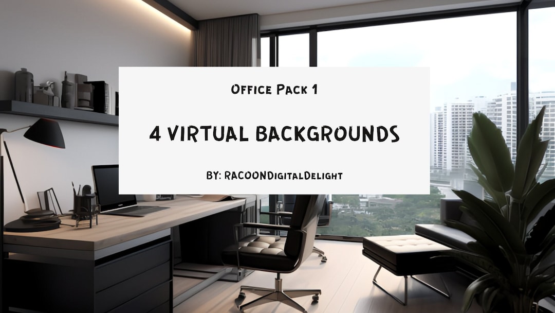 Virtual Office Background | Modern Zoom Background | Digital Luxury ...