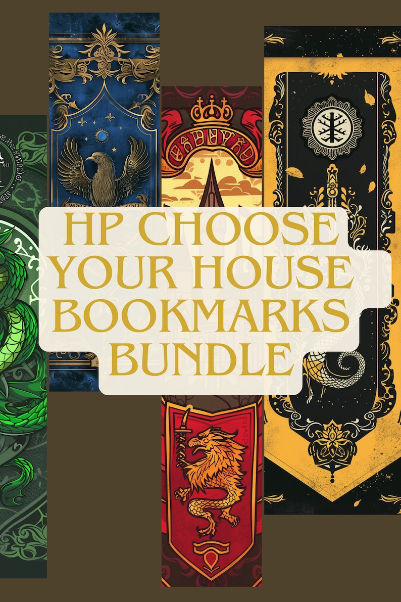 Books, Fantasy, Fairytale, Printable Bookmarks Bundle, Set of 20 PNG ...
