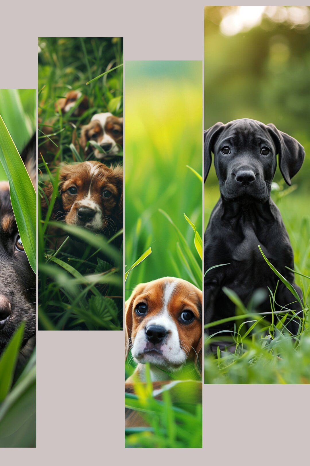 Puppies, Dogs, Multiple Breeds, Printable Bookmarks Bundle, Set of 20 ...