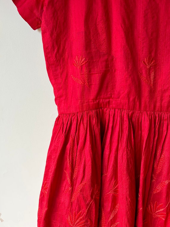 VINTAGE Monsoon Twilight cocktail dress 1980s | red s… - Gem