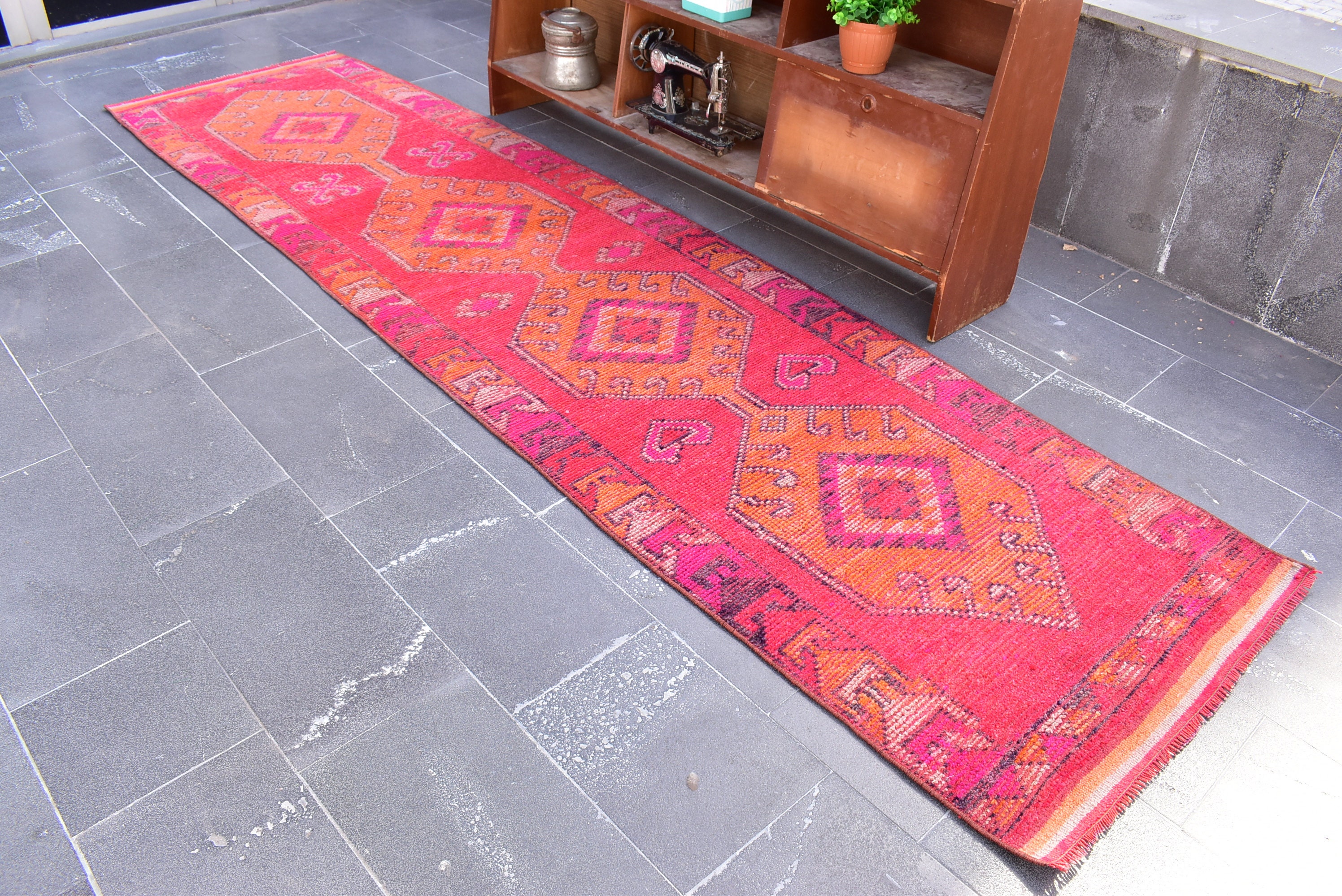 Turkish Rug, Vintage Rug, Handmade Rug, Boho Decor, Herki Runner Rug ...