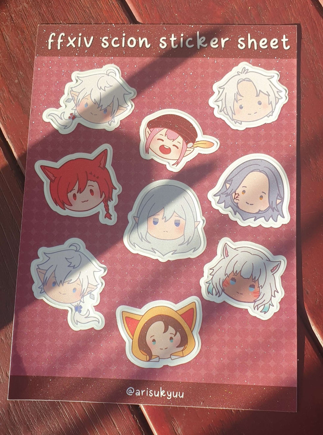 FFXIV Chibi Head Scion Sticker Sheet - Etsy