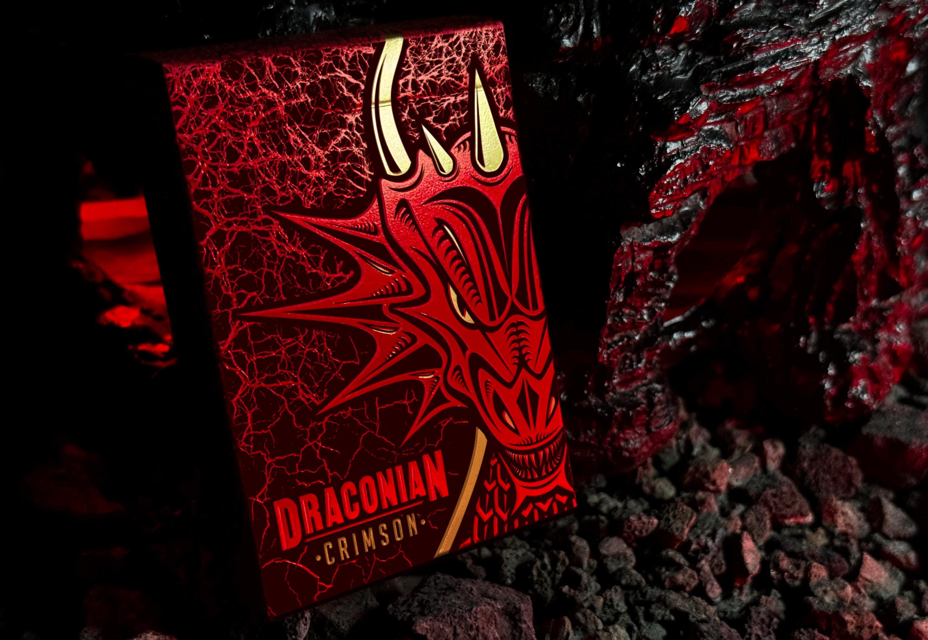 Draconian CRIMSON Playing Cards - Etsy