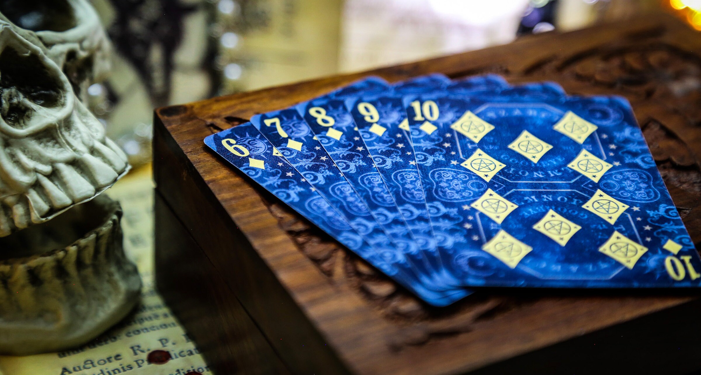 Divination BLUE Playing Cards - Etsy