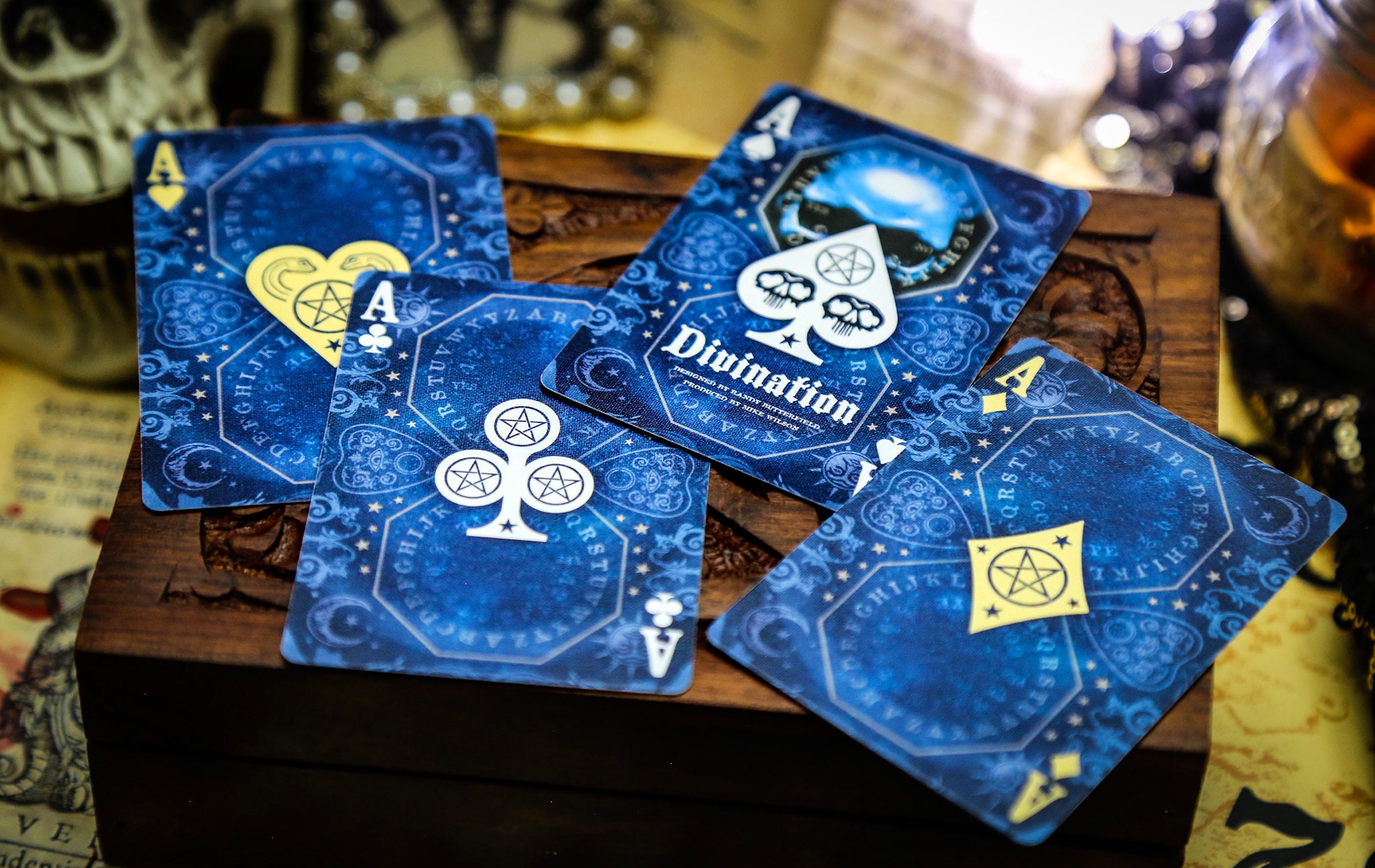 Divination BLUE Playing Cards - Etsy