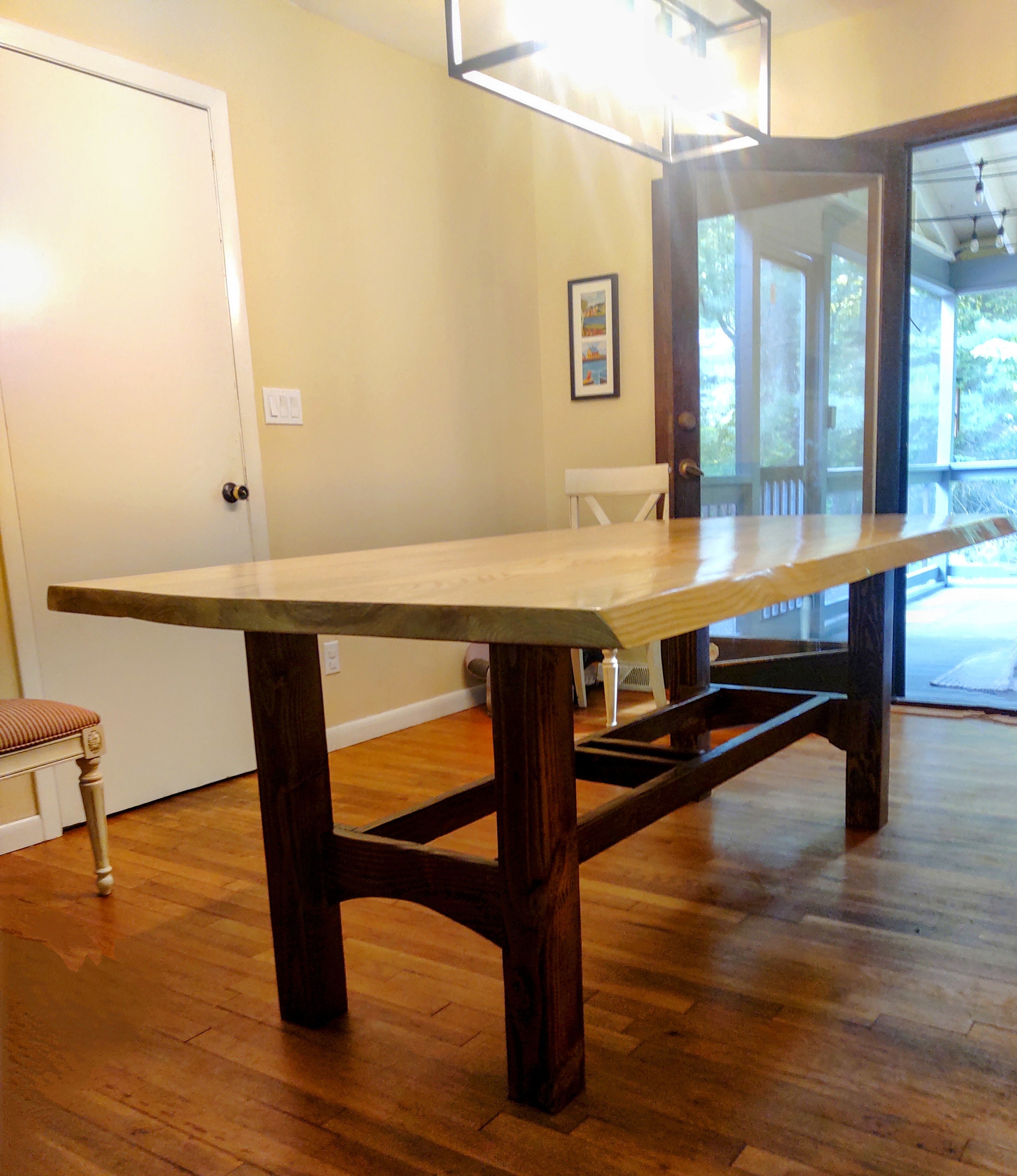 Live Edge Ash Dining Table custom, Made to Order - Etsy
