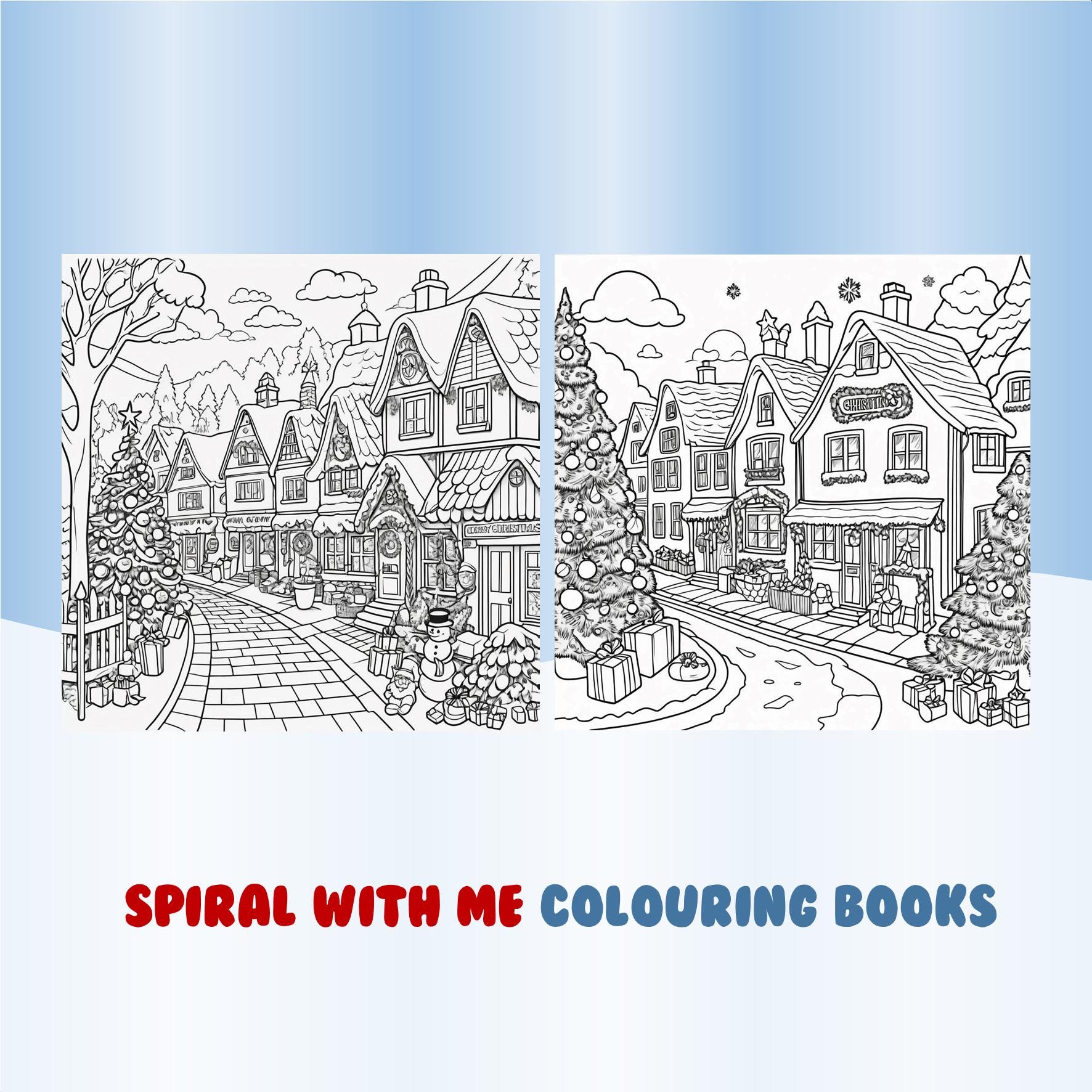 Christmas Colouring 6 Pages for Kids & Adults - Relaxing Holiday ...