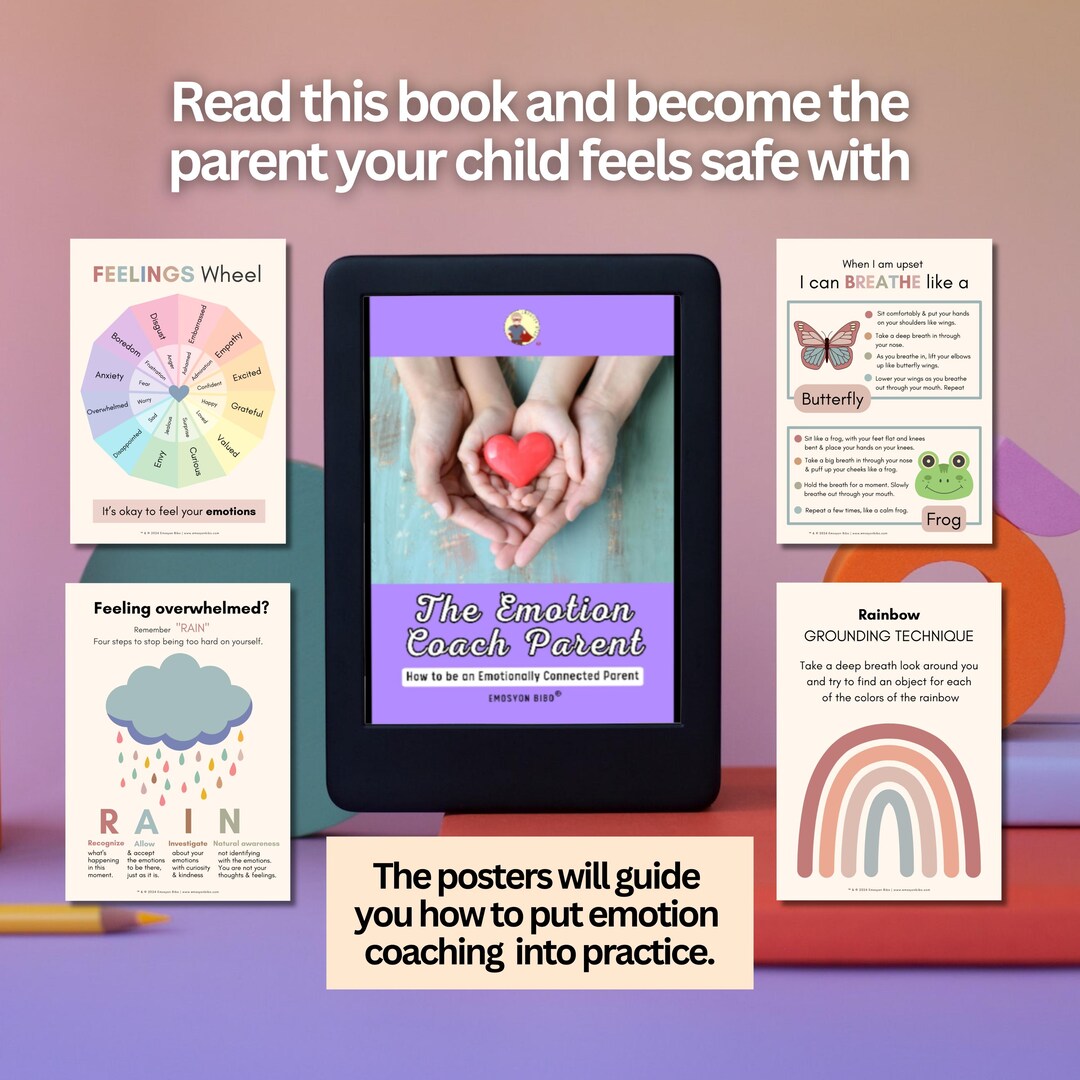 Calm Down Corner Posters & Emotion Coach Parent Ebook (digital Download ...